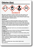 Medium GHS Chlorine Gas Label, SKU: GHS-038-B