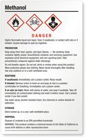 Large GHS Methanol Label, SKU: GHS-013-A