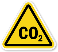 ISO Carbon Dioxide CO2 Label, SKU: LB-2619